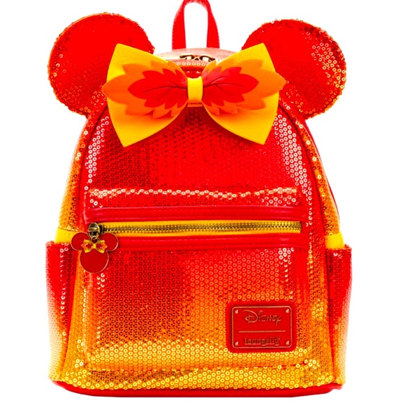 Loungefly | Bags | Loungefly Exclusive Disney Fall Sequin Minnie Mouse ...